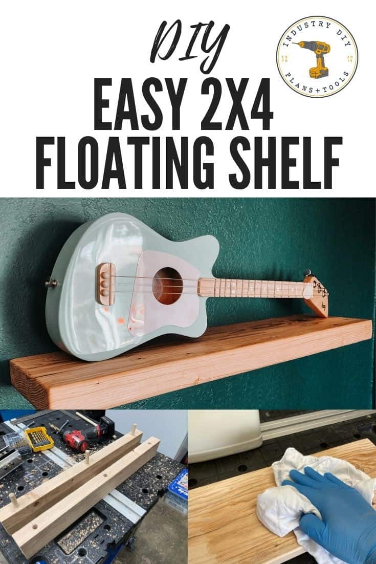 Easy 2x4 Floating Shelf DIY Project - Industry DIY